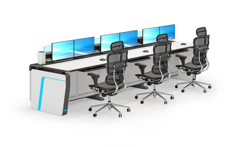 Consolas ergonómicas para salas de control Escritorios, mesas y muebles ...