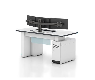 ZK-6 Lift Control Console | Height Adjustable Console | Sit-Stand Console - Control Room Consoles